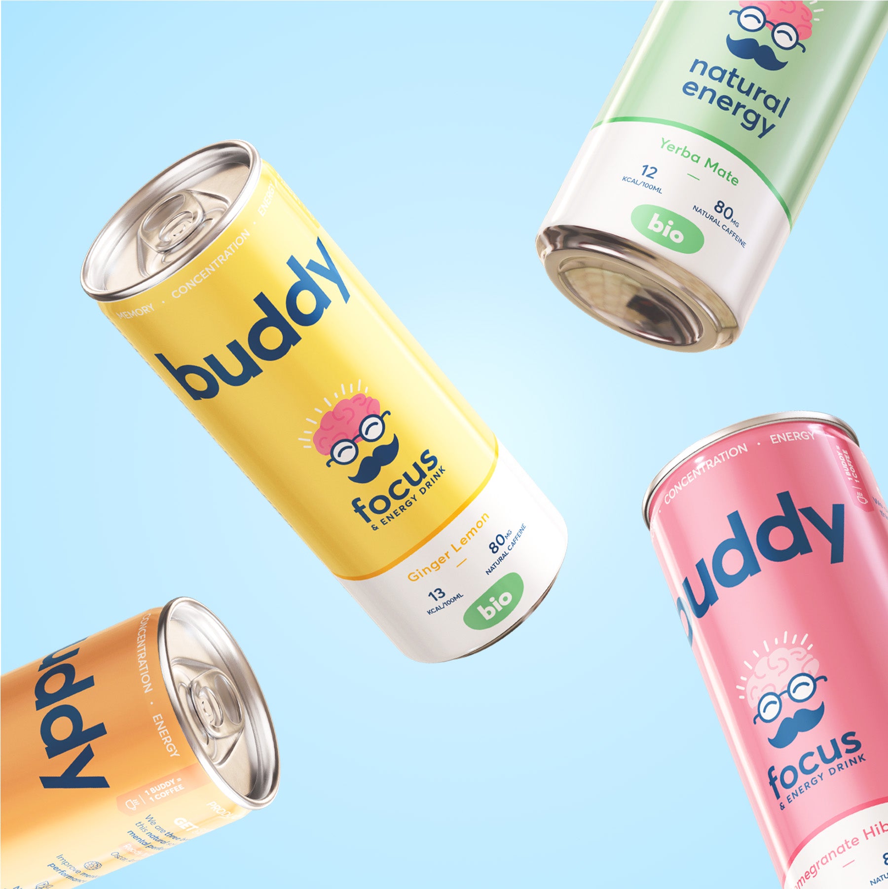 Buddy Energy Drink Bio | Boisson Énergisante Naturelle - BuddyDrink.be